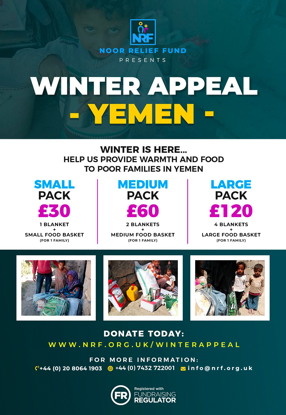 NRF Winter Appeal: Help needy families in Yemen this winter